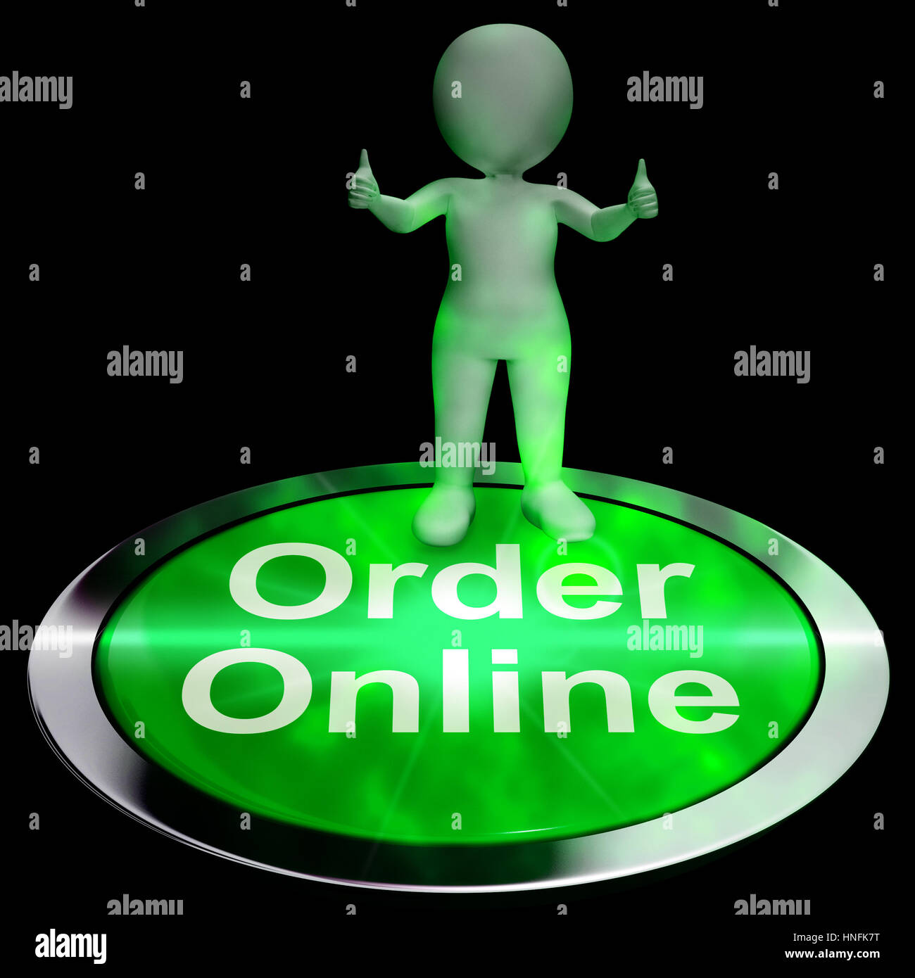 Order Online Button For Purchasing On The Web 3d Rendering Stock Photo ...