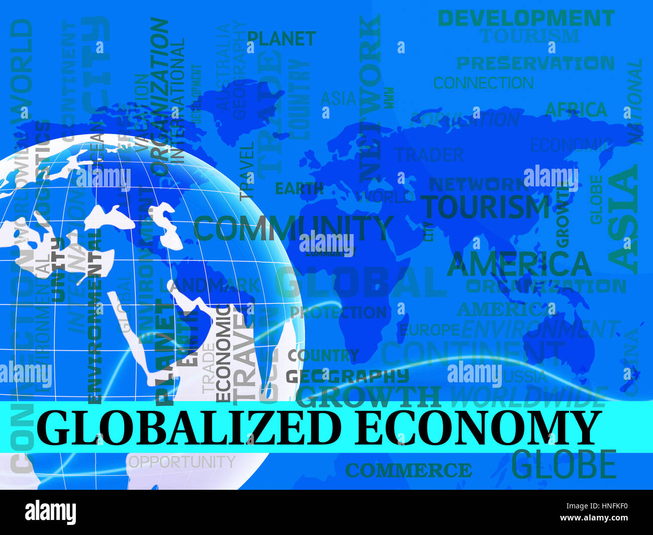 Economic globalization map hi-res stock photography and images - Alamy