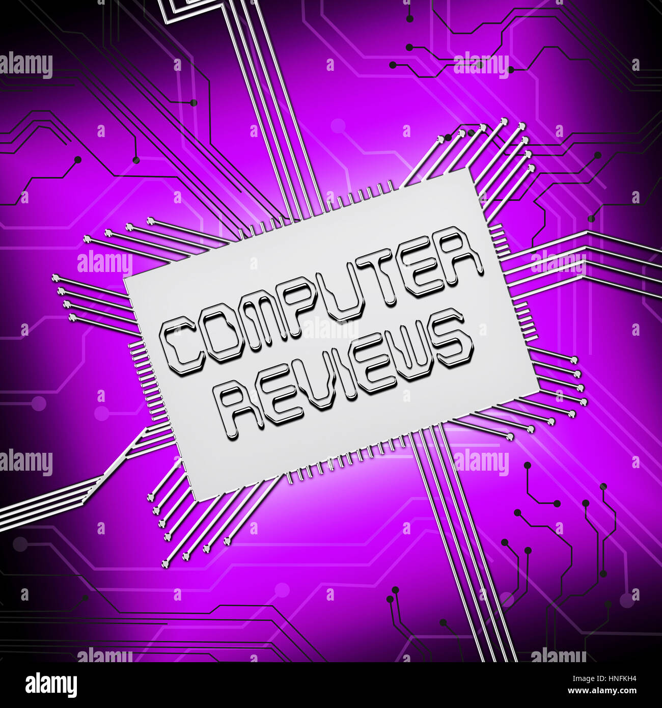 Computer Reviews Cpu Shows Pc Comparison 3d Illustration Stock Photo ...