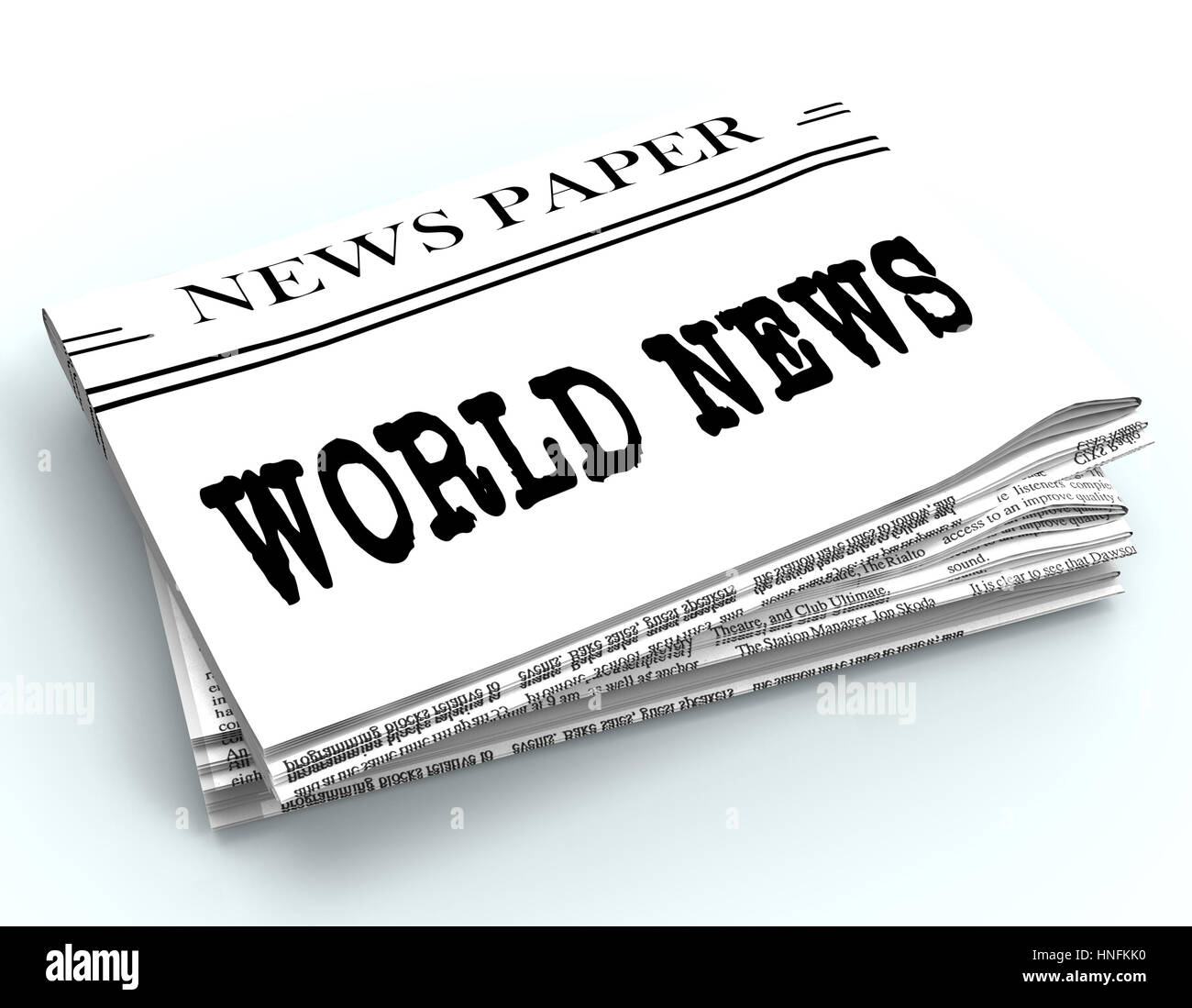 Worldwide newspaper hi-res stock photography and images - Alamy