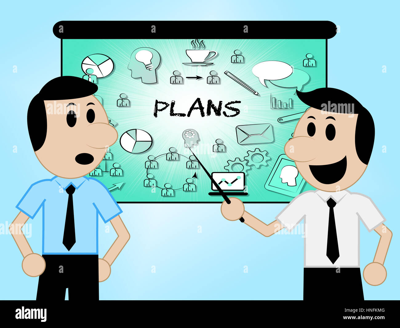 Plans Icons Sign Meaning Reminder Target And Organizing 3d Illustration ...