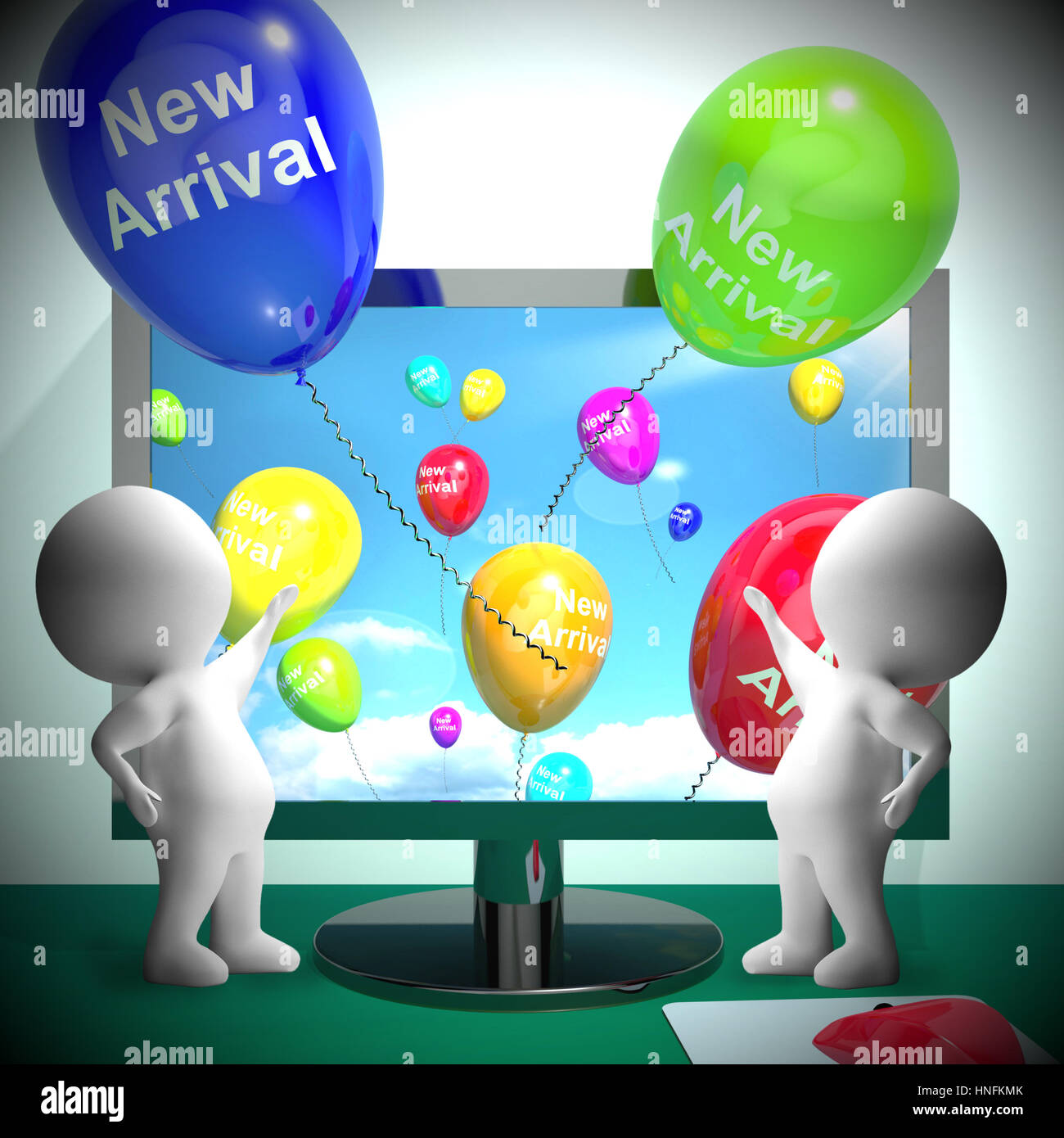 New Arrival Balloons From Computer Shows Latest Products 3d Rendering ...