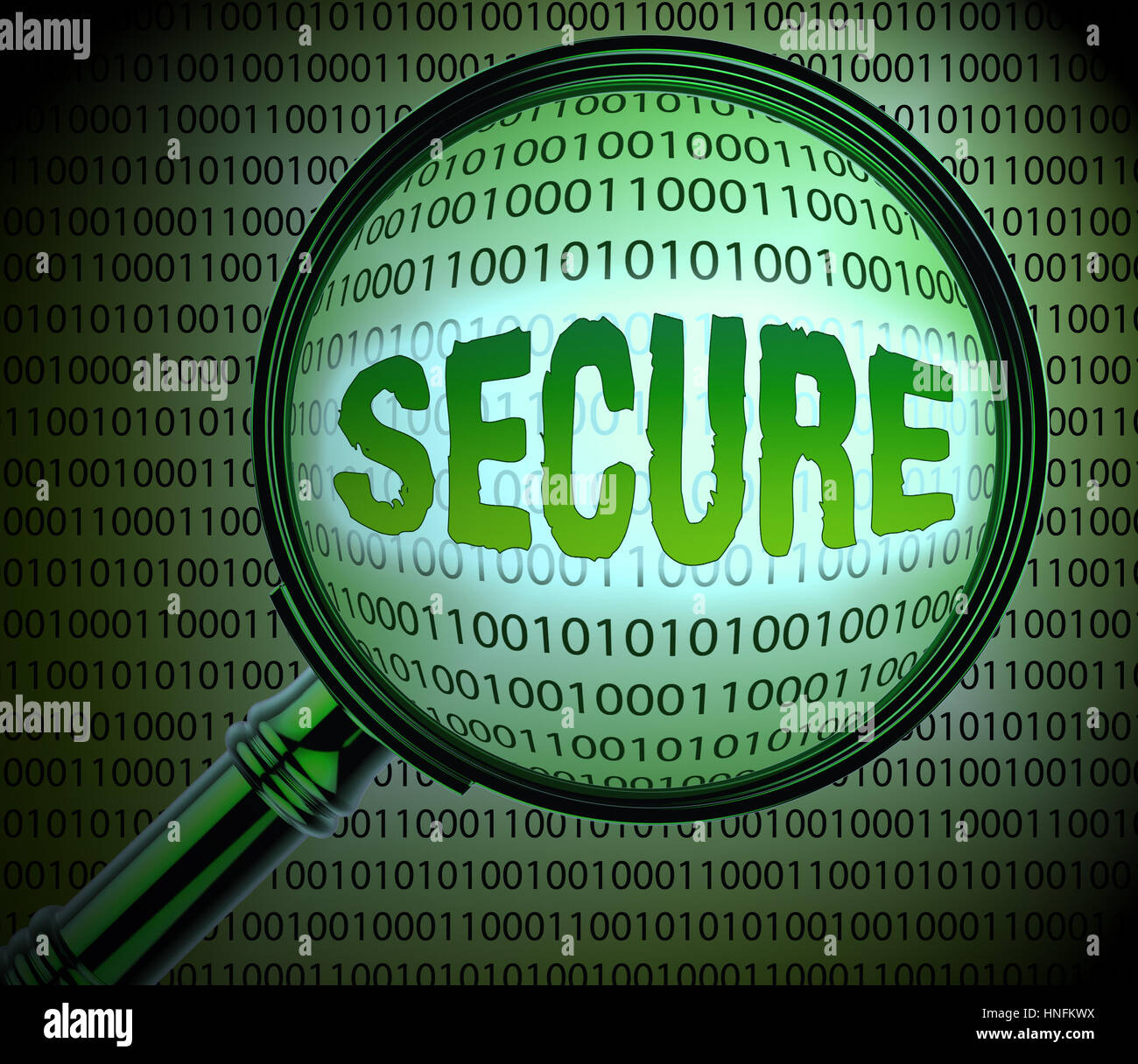 Secure Data Magnifier Meaning Files Forbidden And Privacy 3d Rendering Stock Photo - Alamy