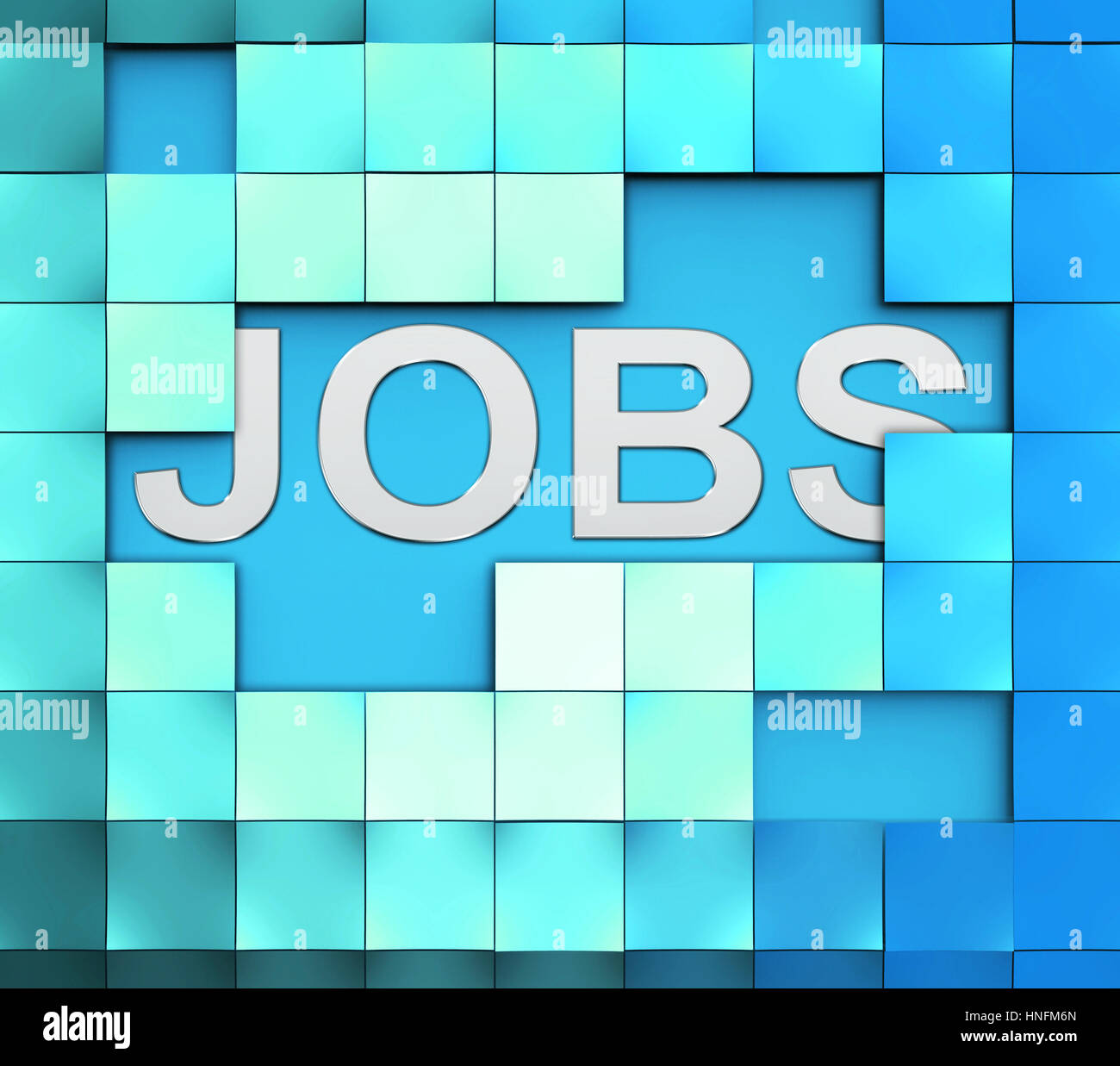 Jobs Word Representing Worker Hiring Or Employment Stock Photo - Alamy