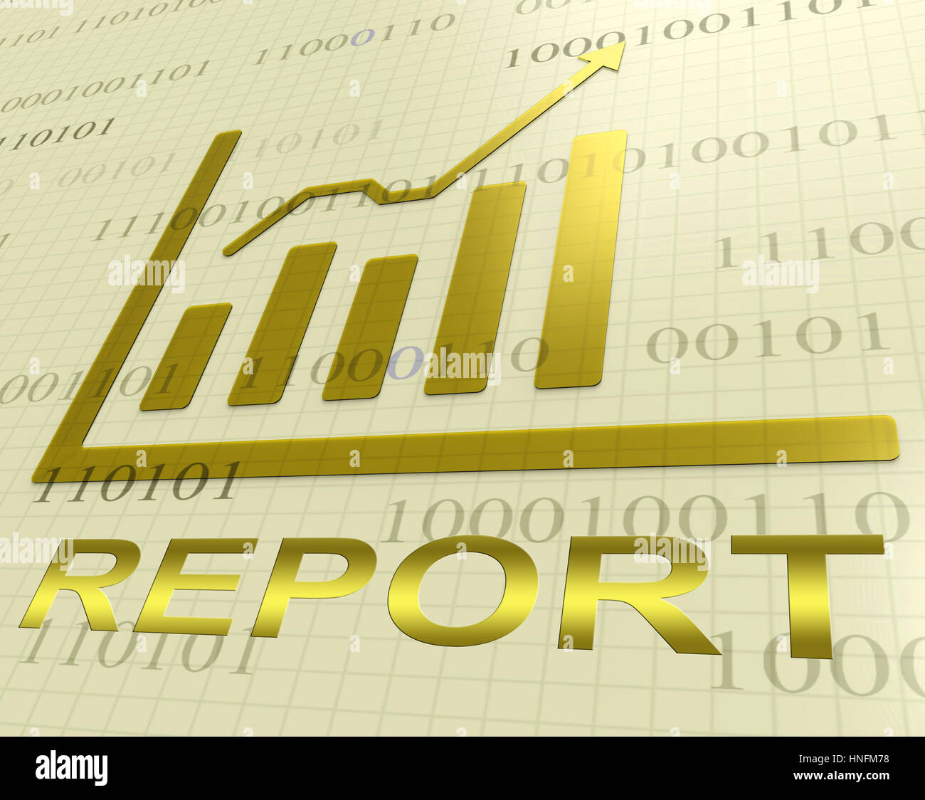 Report Graph Increasing Showing Graph Analysis 3d Rendering Stock Photo ...