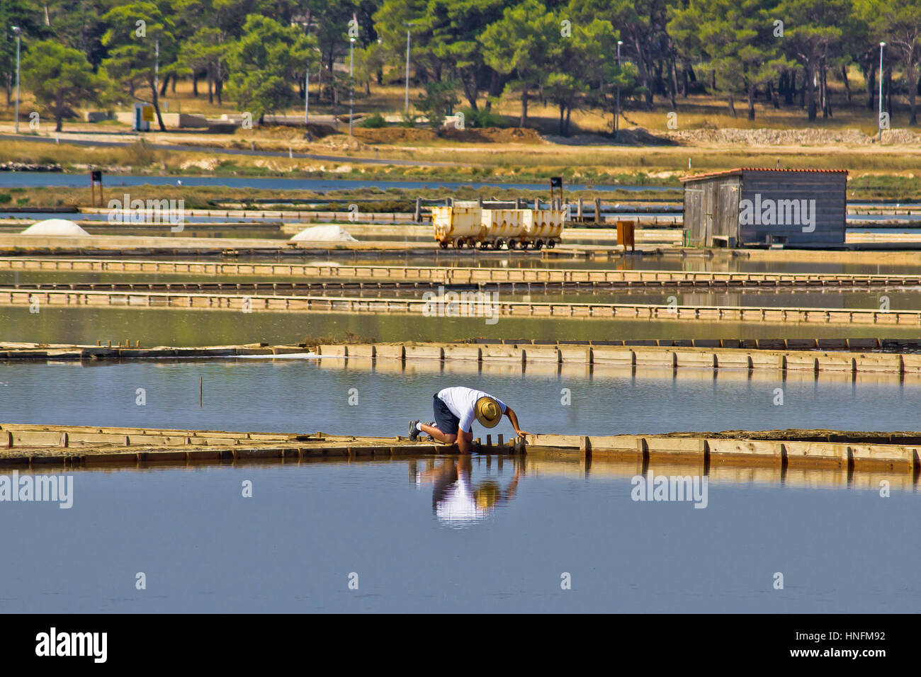 Salt production plant in Nin, Dalmatia, Croatia Stock Photo - Alamy