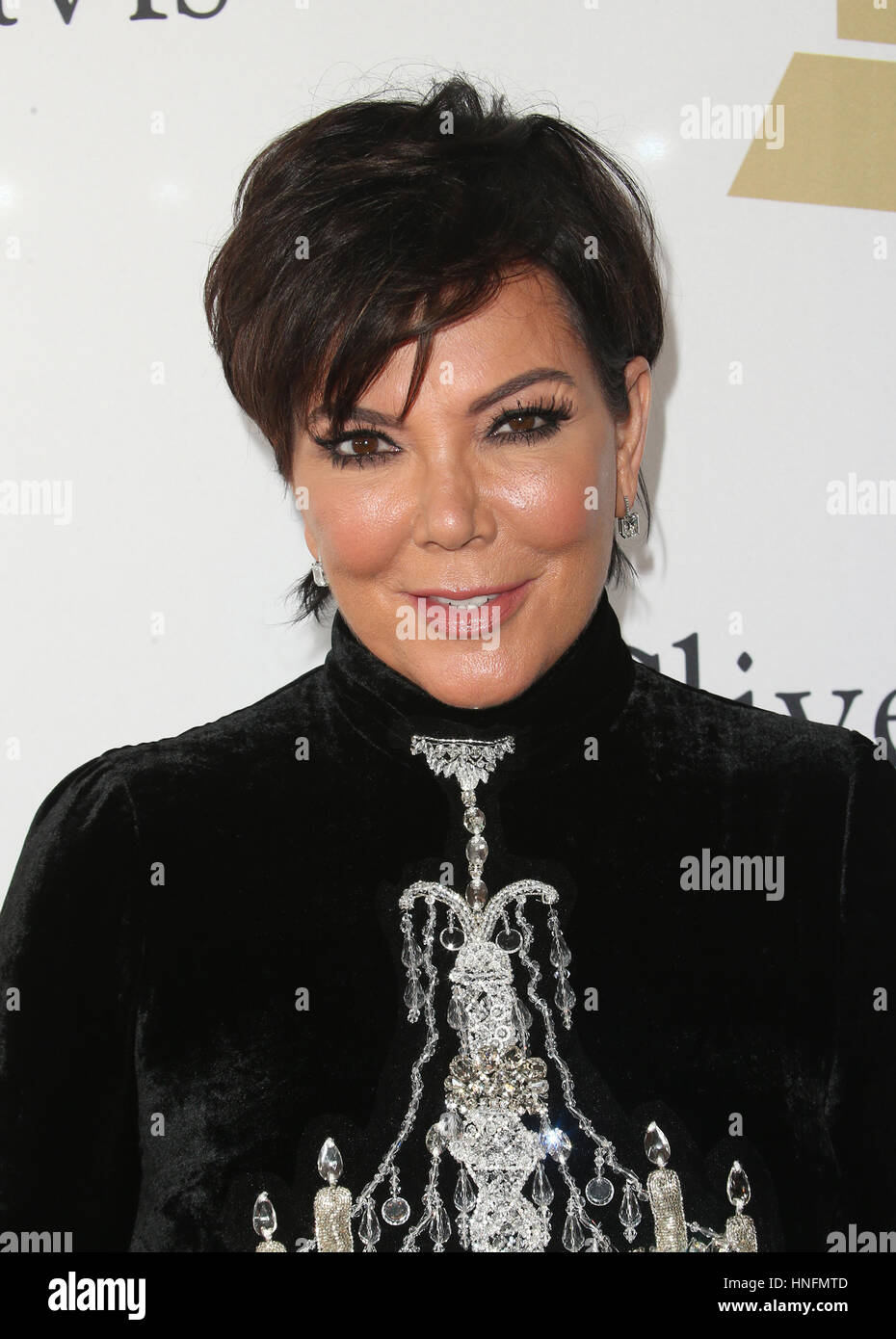 Beverly Hills, CA - February 11: Kris Jenner, At Pre-GRAMMY Gala and ...