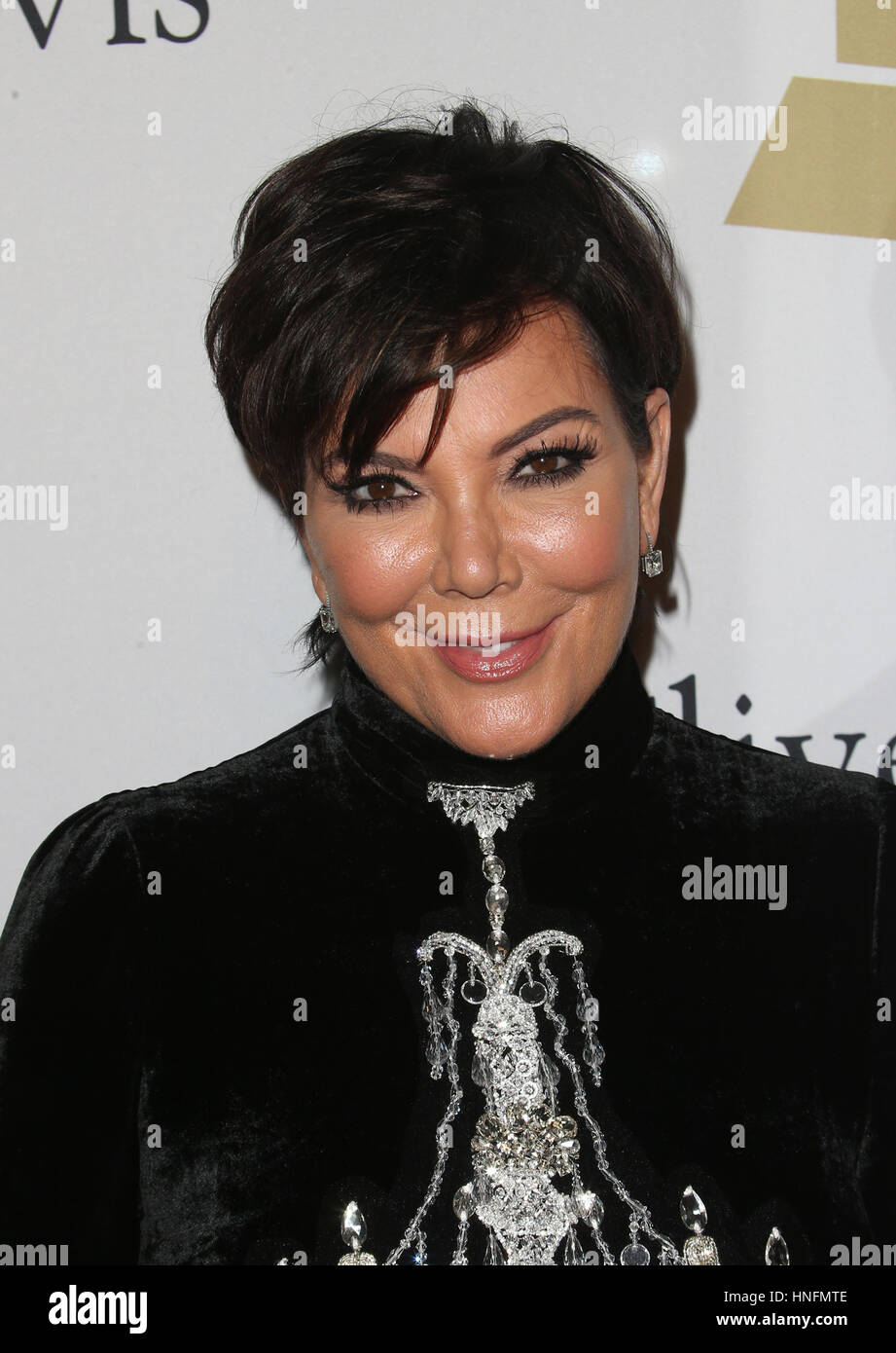 Beverly Hills, CA - February 11: Kris Jenner, At Pre-GRAMMY Gala and ...