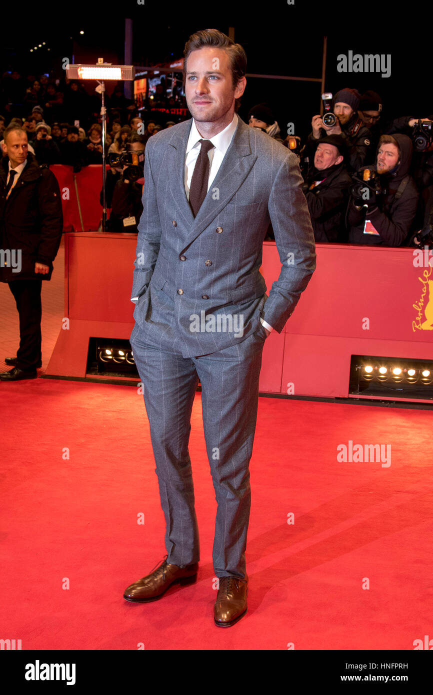 Berlin, Germany. 11th Feb, 2017. Actor Armie Hammer attends the ...