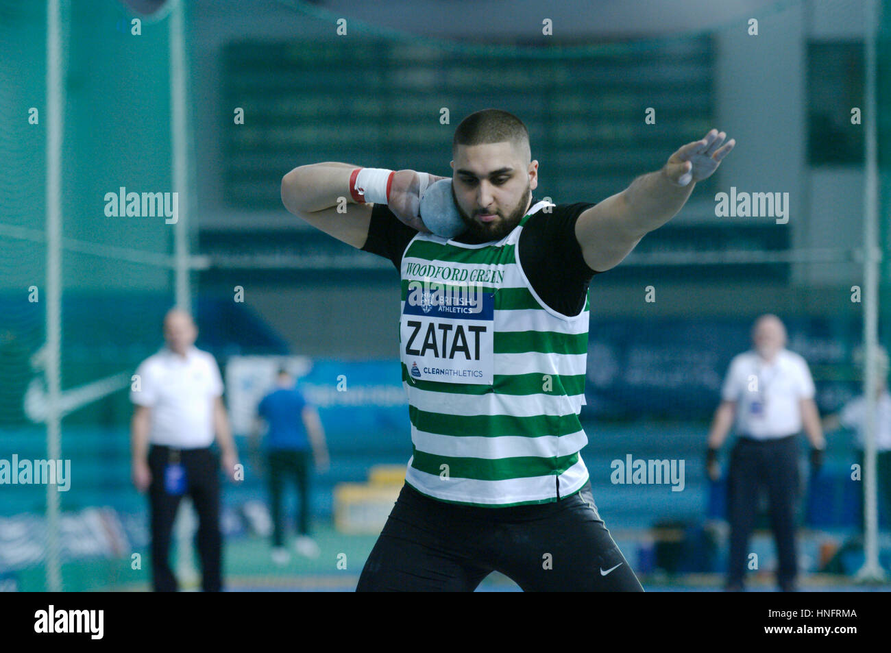 Sheffield, England, 12th February 2017. Youcef Zatat competing In the ...
