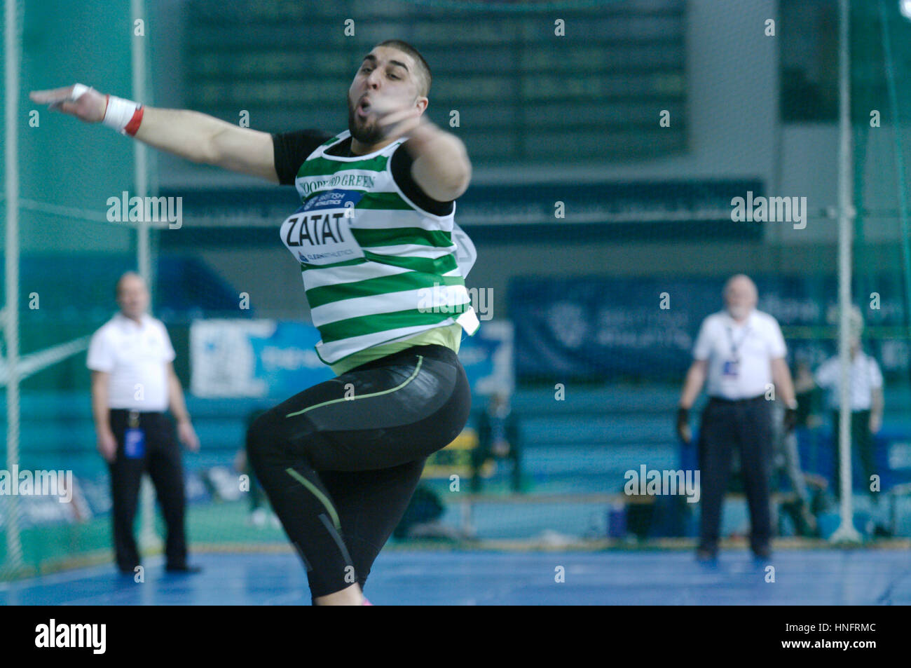 Sheffield, England, 12th February 2017. Youcef Zatat competing In the ...
