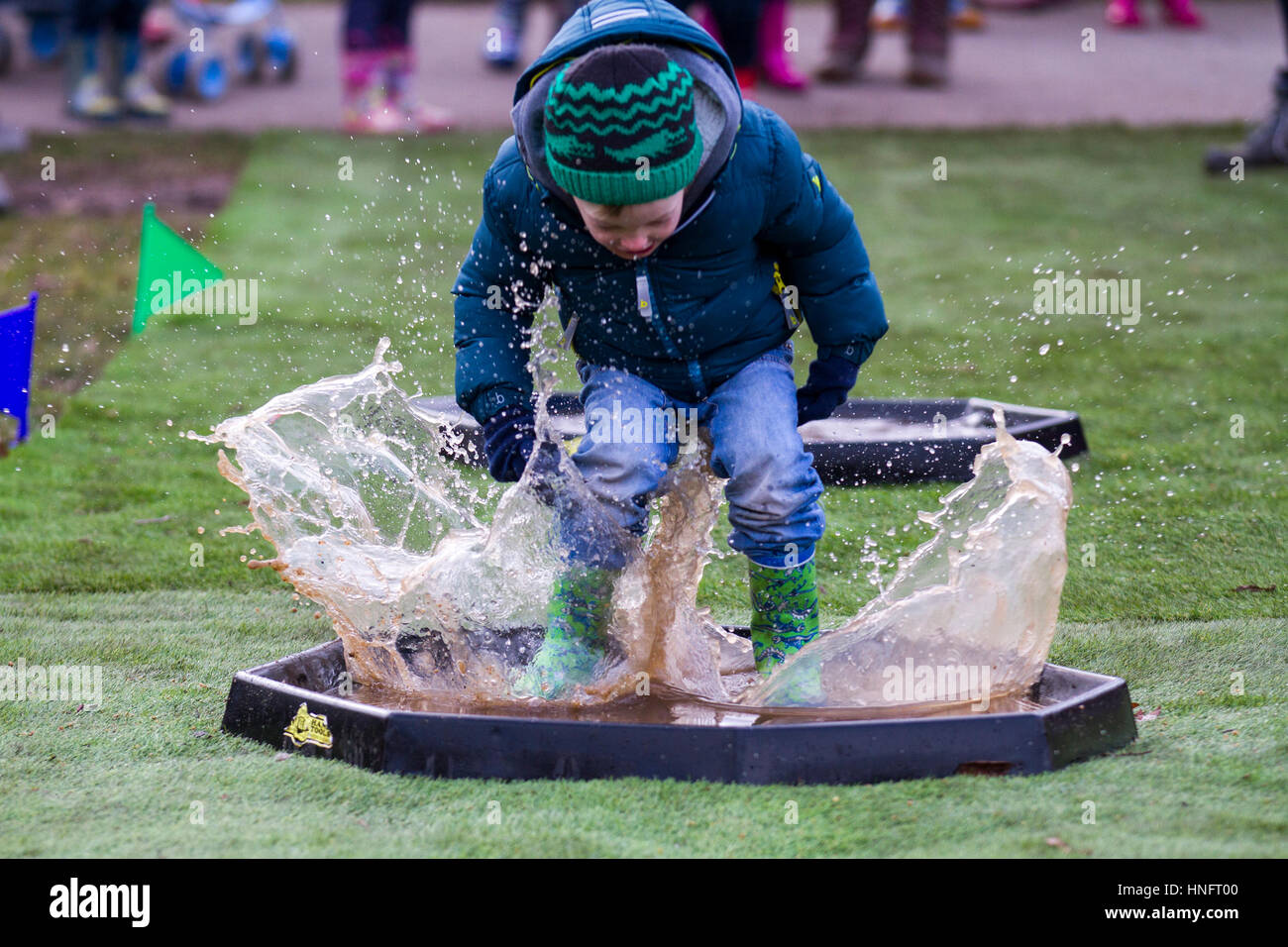 Muddy wellies kids hi-res stock photography and images - Alamy