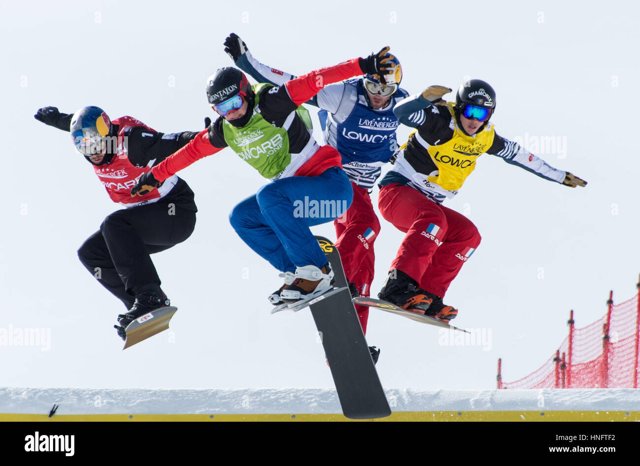 Feldberg, Germany. 12th Feb, 2017. Alex Pullin (L-R) from Australia ...