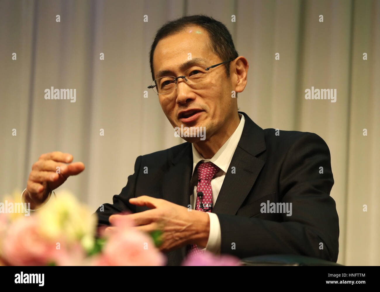 Tokyo, Japan. 10th Feb, 2017. Nobel Prize laureate Shinya Yamanaka of ...