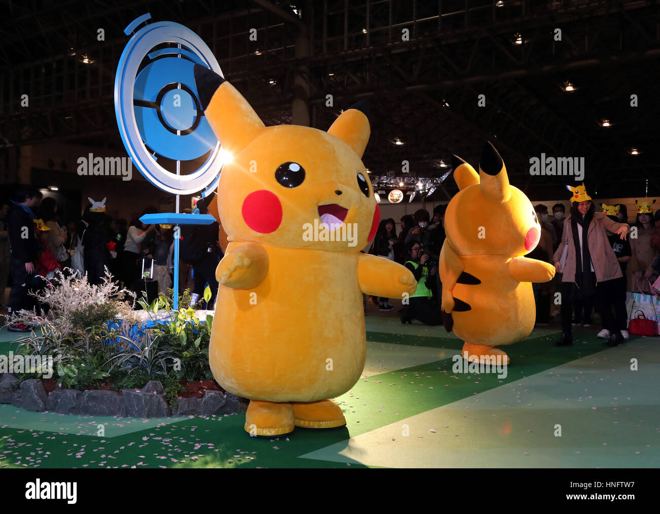 Chiba, Japan. 11th Feb, 2017. Nintendo's Pokemon character Pikachu ...