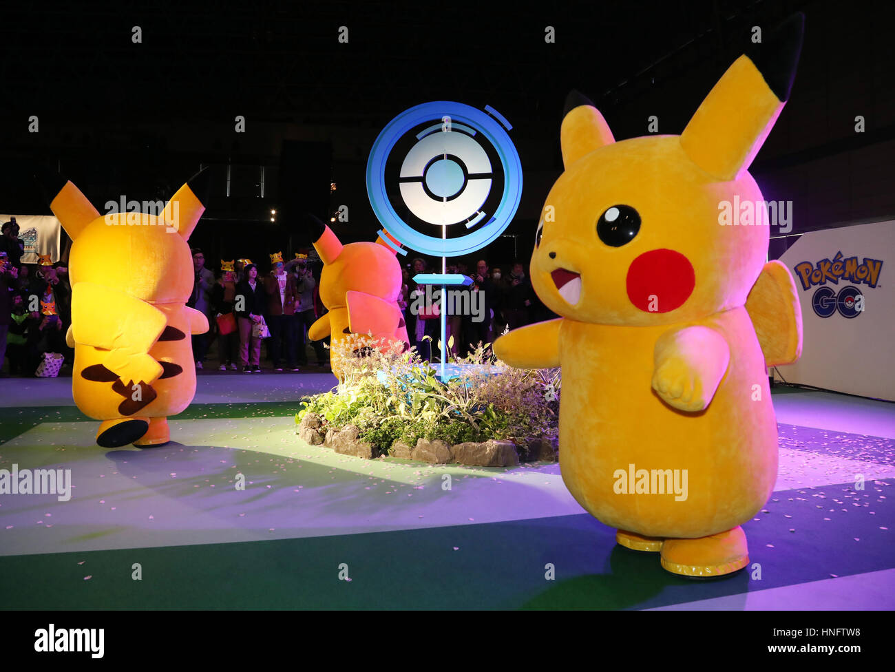 Chiba, Japan. 11th Feb, 2017. Nintendo's Pokemon character Pikachu ...