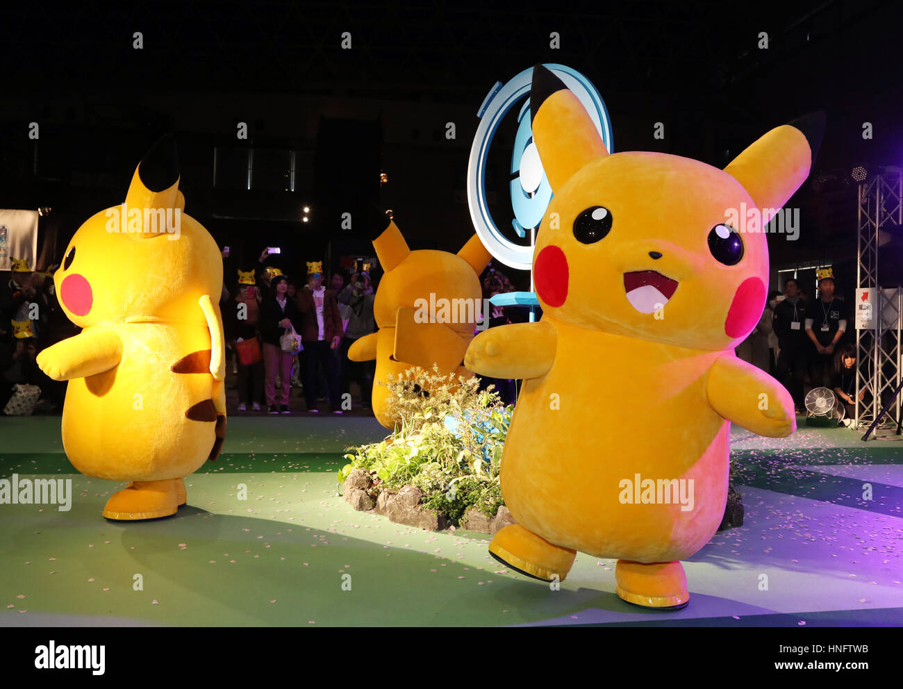 Chiba, Japan. 11th Feb, 2017. Nintendo's Pokemon character Pikachu ...