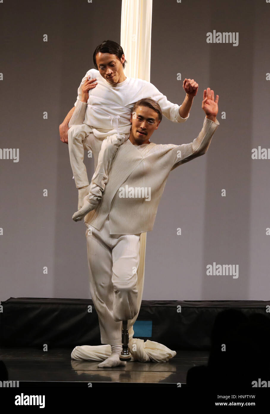 Tokyo, Japan. 12th Feb, 2017. Handicapped and nonhandicapped dancers ...