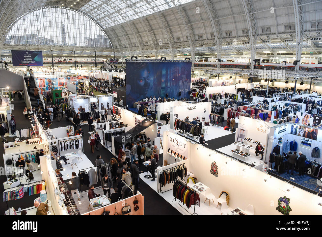 London, UK. 12 February 2017. A general view of the stands at Pure ...
