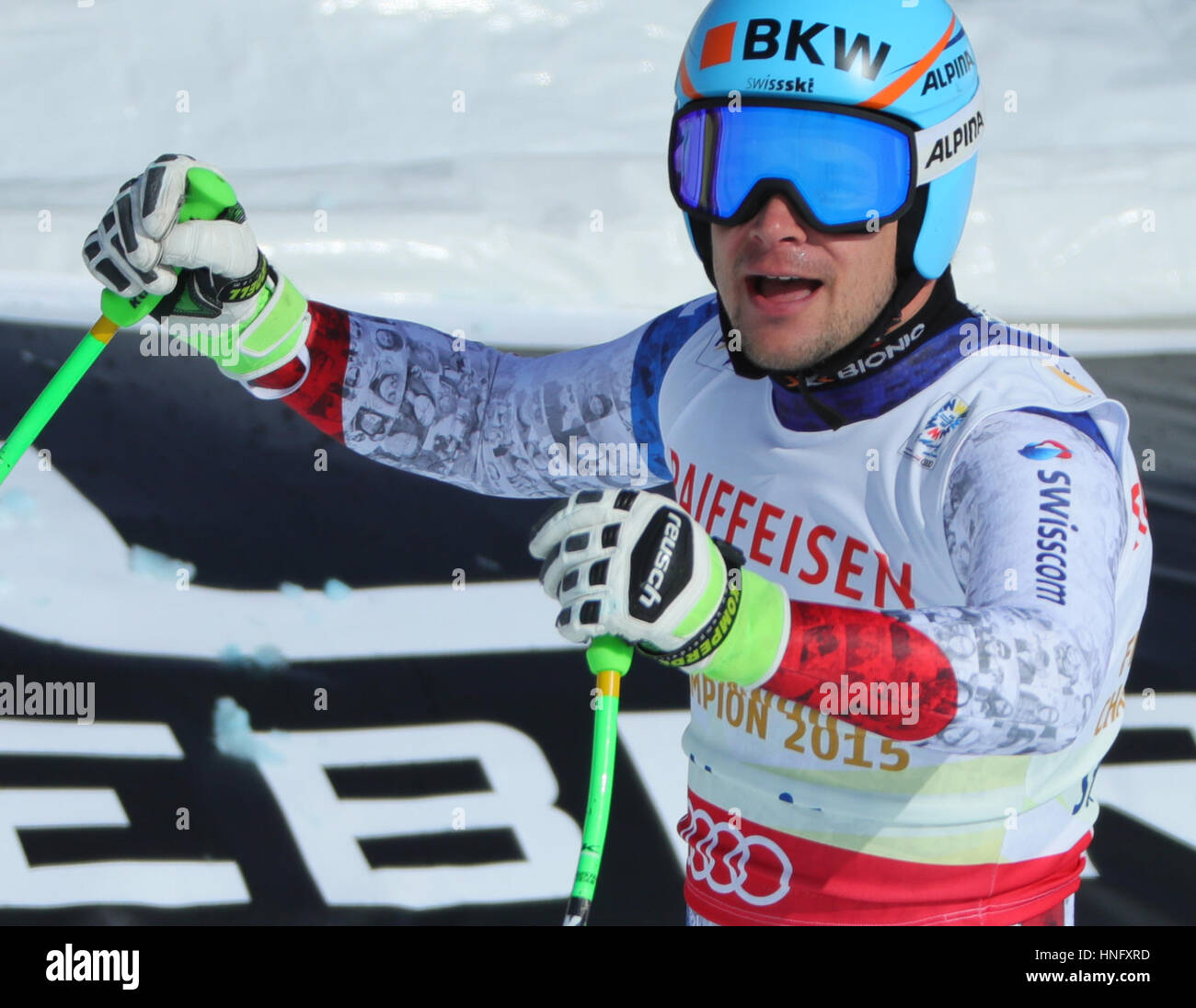 St. Moritz, Switzerland. 12th Feb, 2017. Patrick Kueng from Switzerland ...