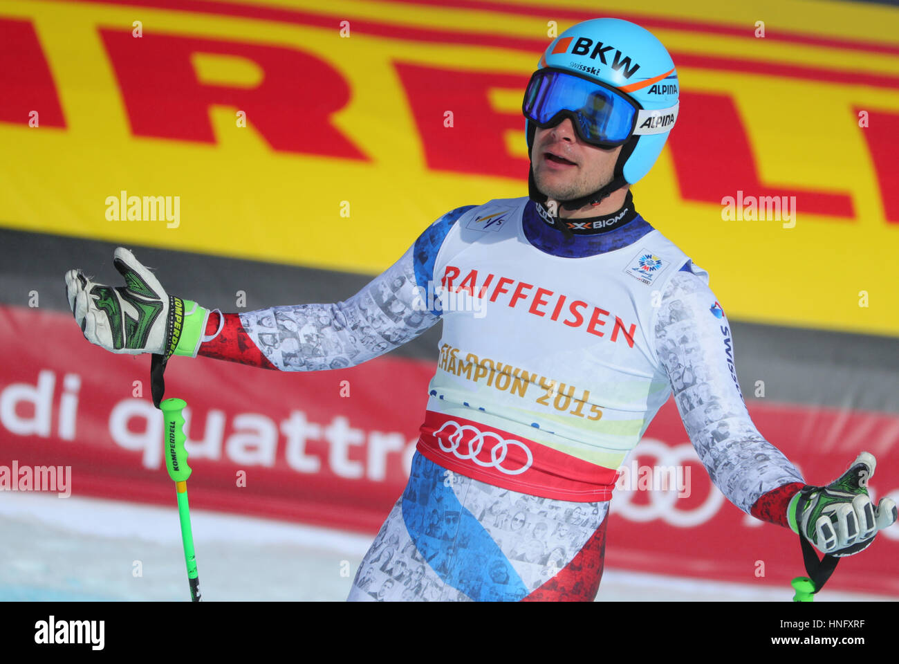 St. Moritz, Switzerland. 12th Feb, 2017. Patrick Kueng from Switzerland ...