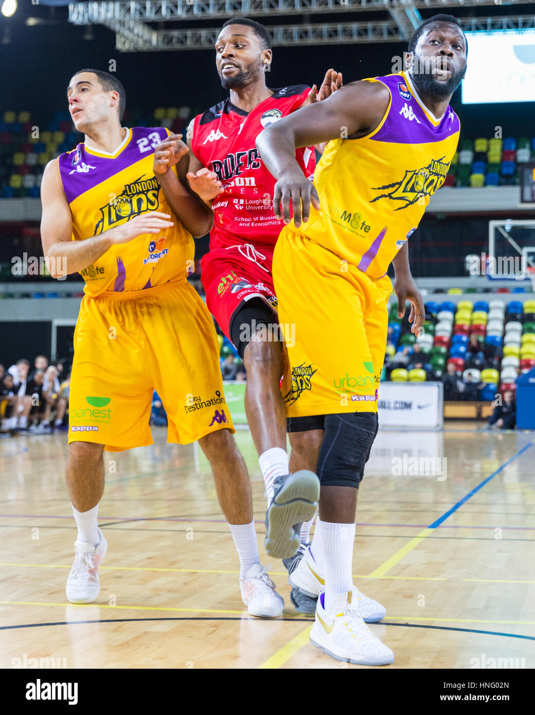 Copper Box, London, 12th Feb 2017. Tensions run high in the BBL ...