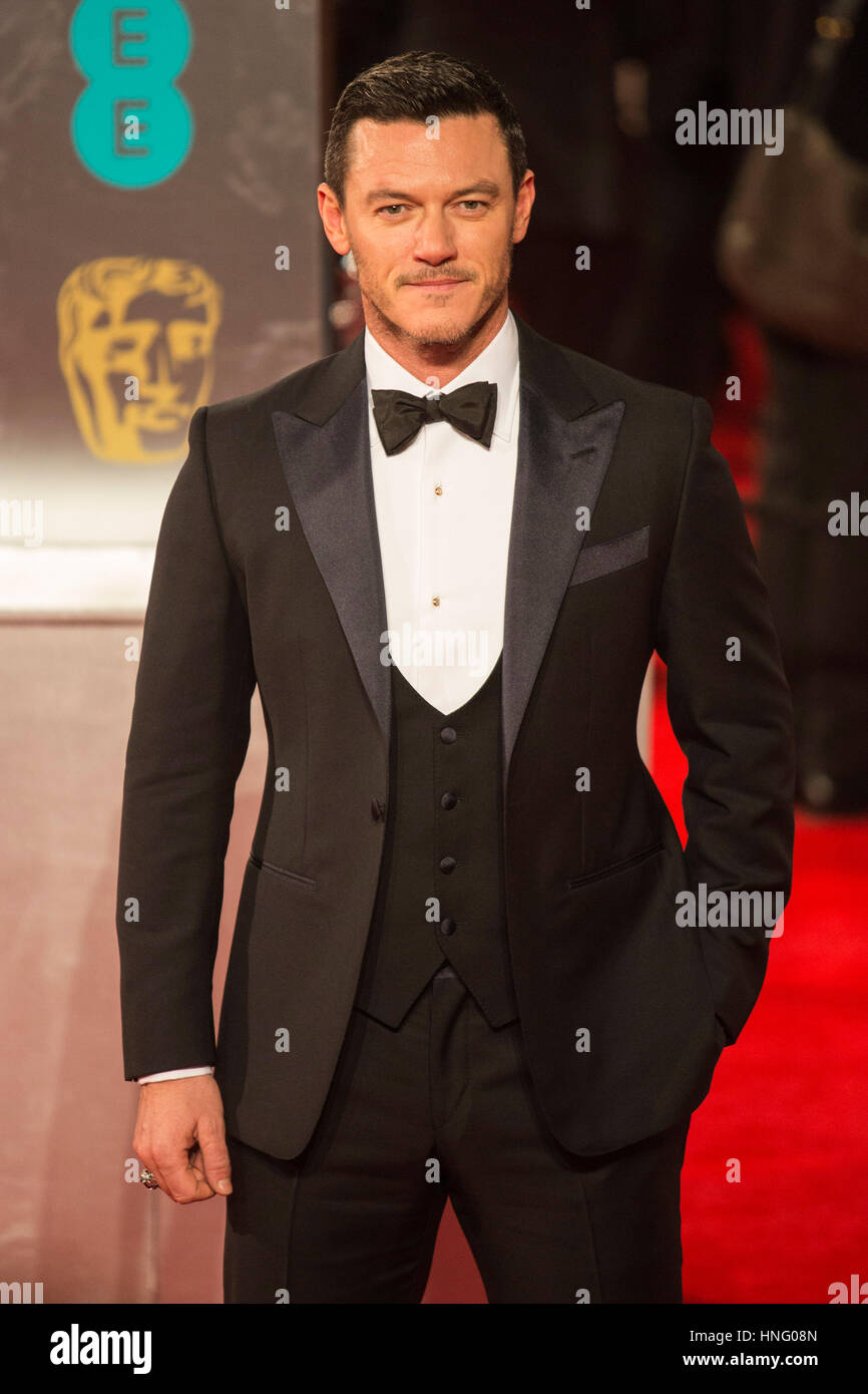 London, UK. 12th Feb, 2017. Luke Evans. Red carpet arrivals for the EE ...