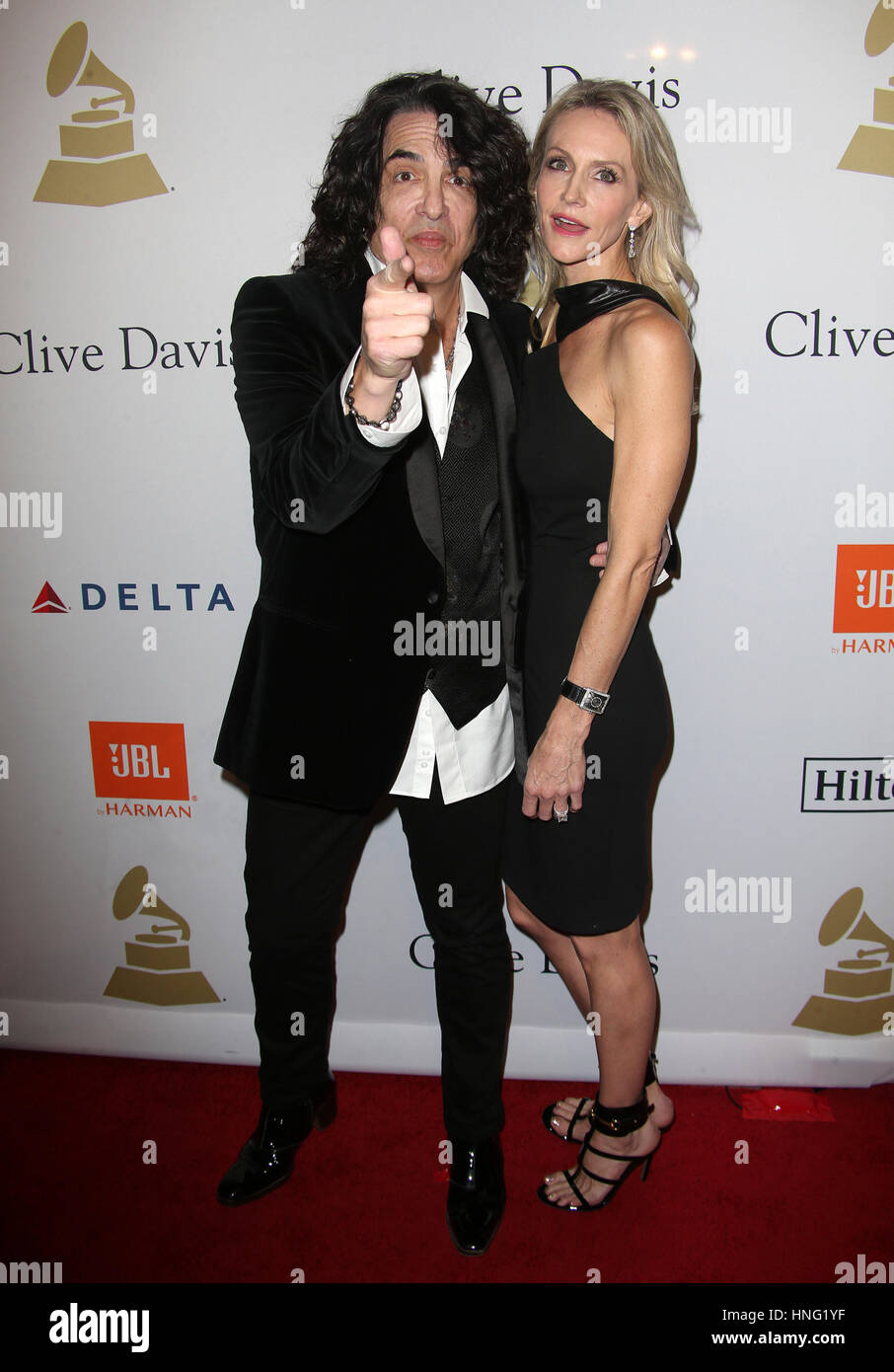 Beverly Hills, CA. 11th Feb, 2017. Paul Stanley, Erin Sutton, At Pre ...
