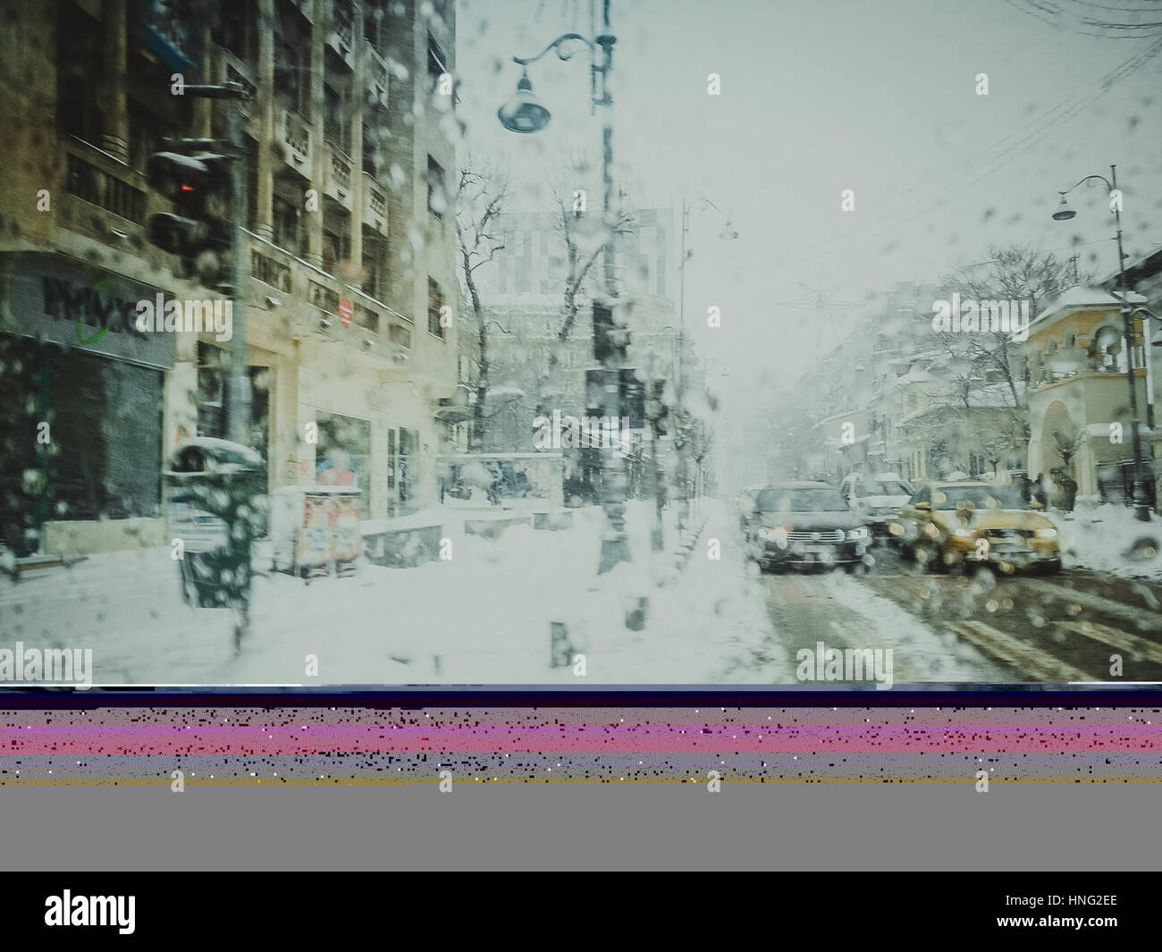 Bucharest, Bucharest, China. 12th Feb, 2017. A heavy snow hits ...