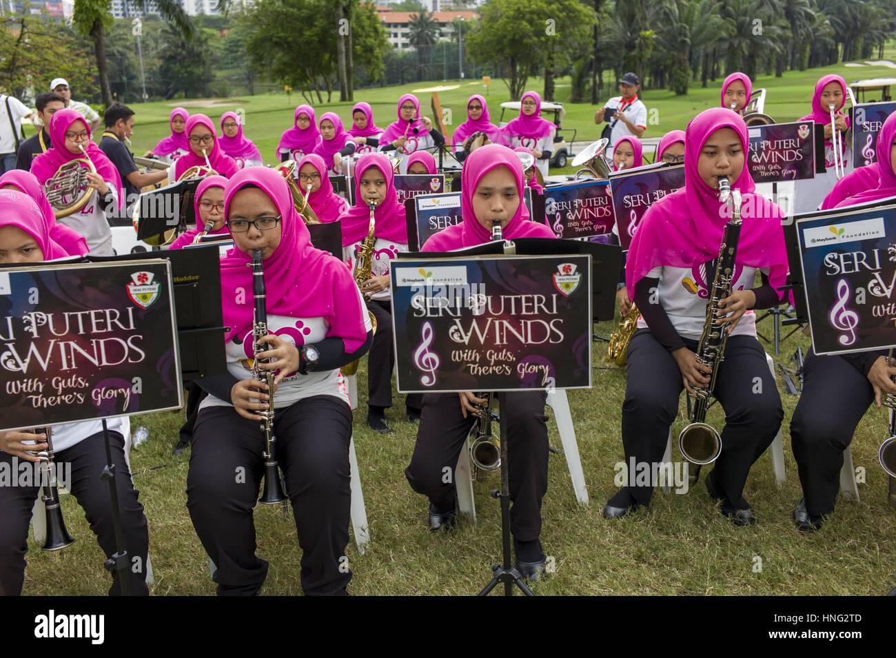 Kuala Lumpur, MALAYSIA. 12th Feb, 2017. Malaysian Youth Band pictured ...