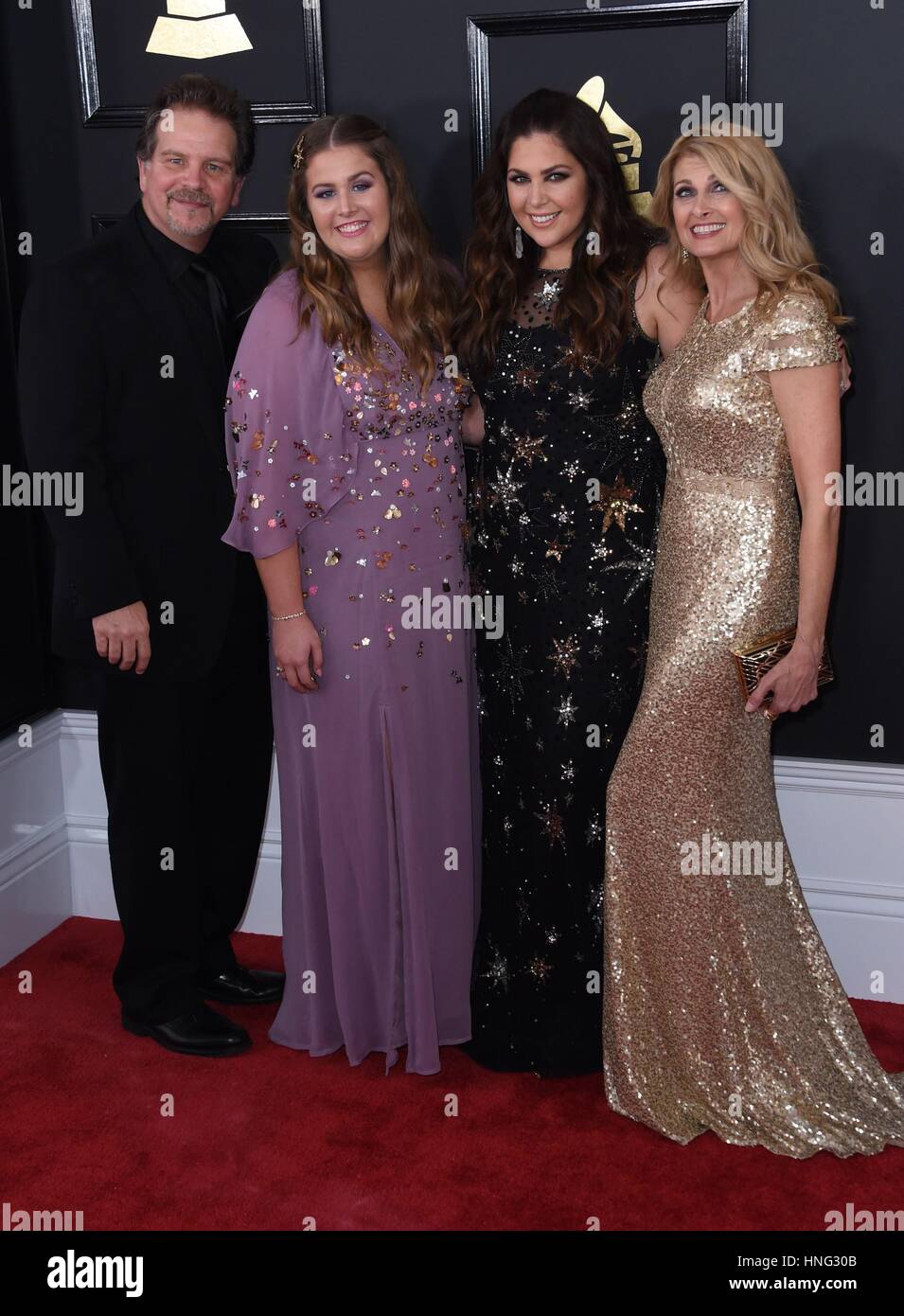 Los Angeles, CA, USA. 12th Feb, 2017. Hilary Scott, family at arrivals ...