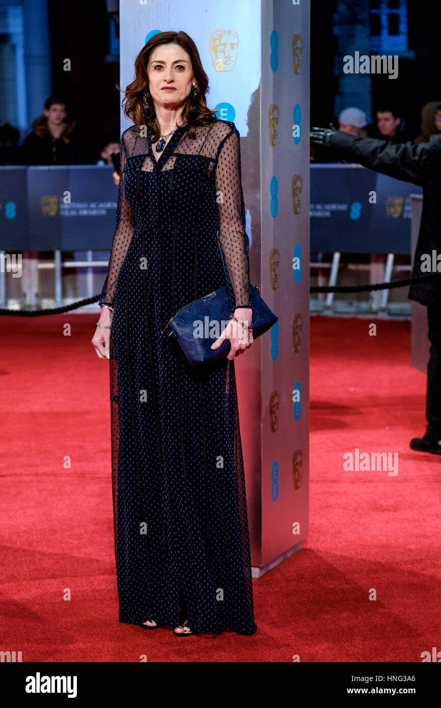 London, UK. 12th February 2017. Amanda Berry arrives at the EE British ...