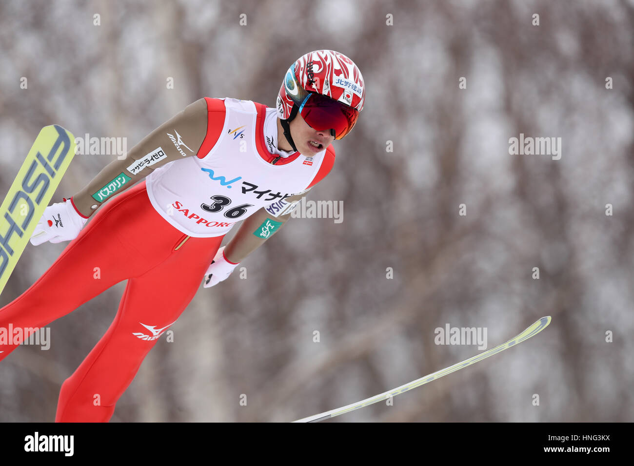 Sapporo, Hokkaido, Japan. 12th Feb, 2017. Taku Takeuchi (JPN) Ski ...