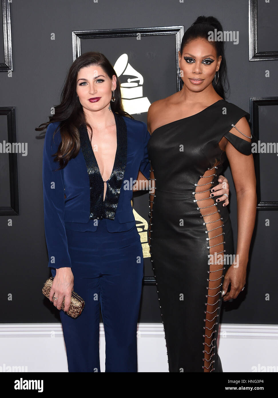 Los Angeles, California, USA. 12th Feb, 2017. Trace Lysette and Laverne ...