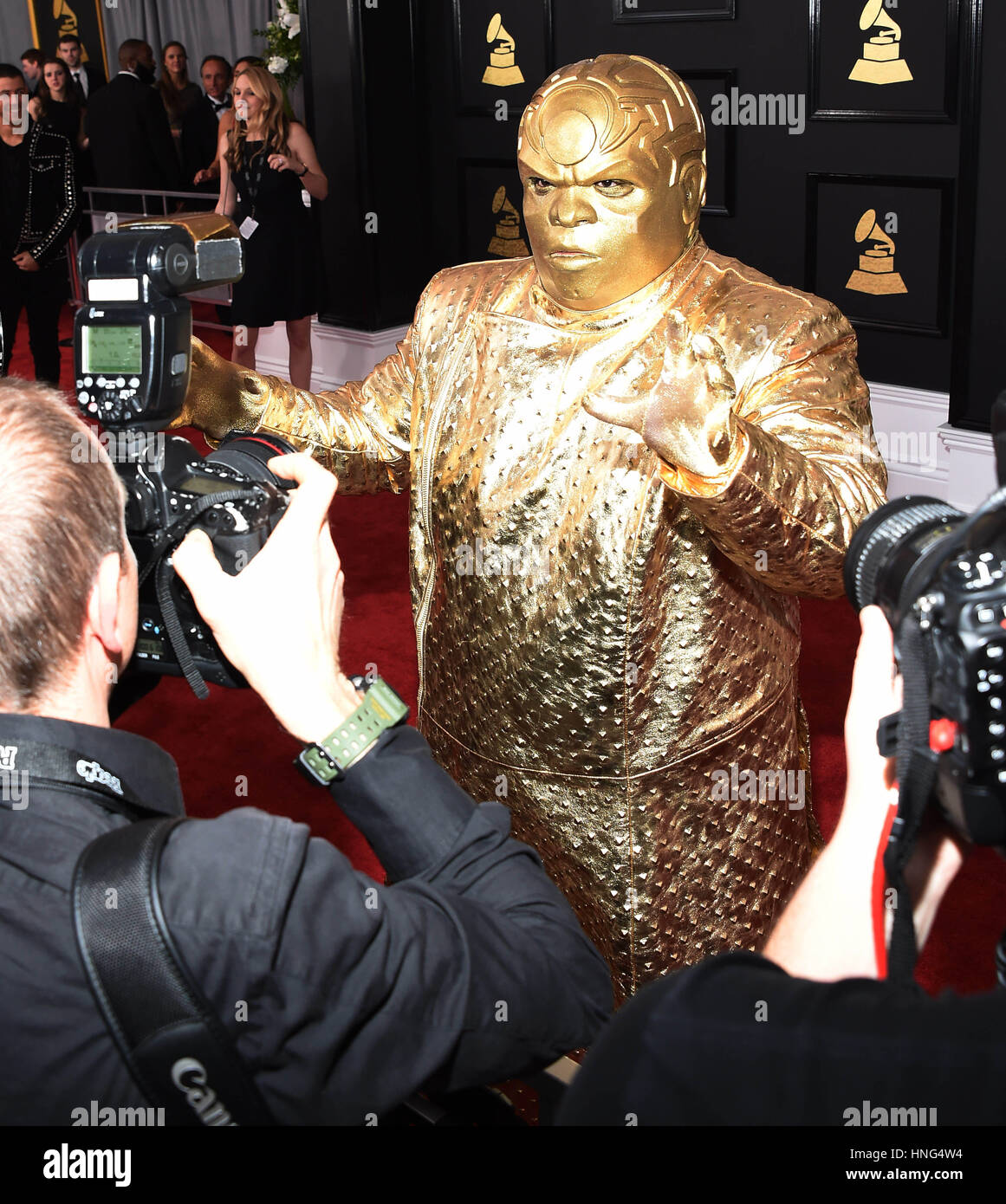 Los Angeles, California, USA. 12th Feb, 2017. CeeLo Green arrives for ...