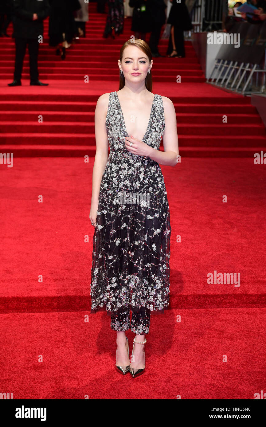 Emma Stone attending the EE British Academy Film Awards held at the ...