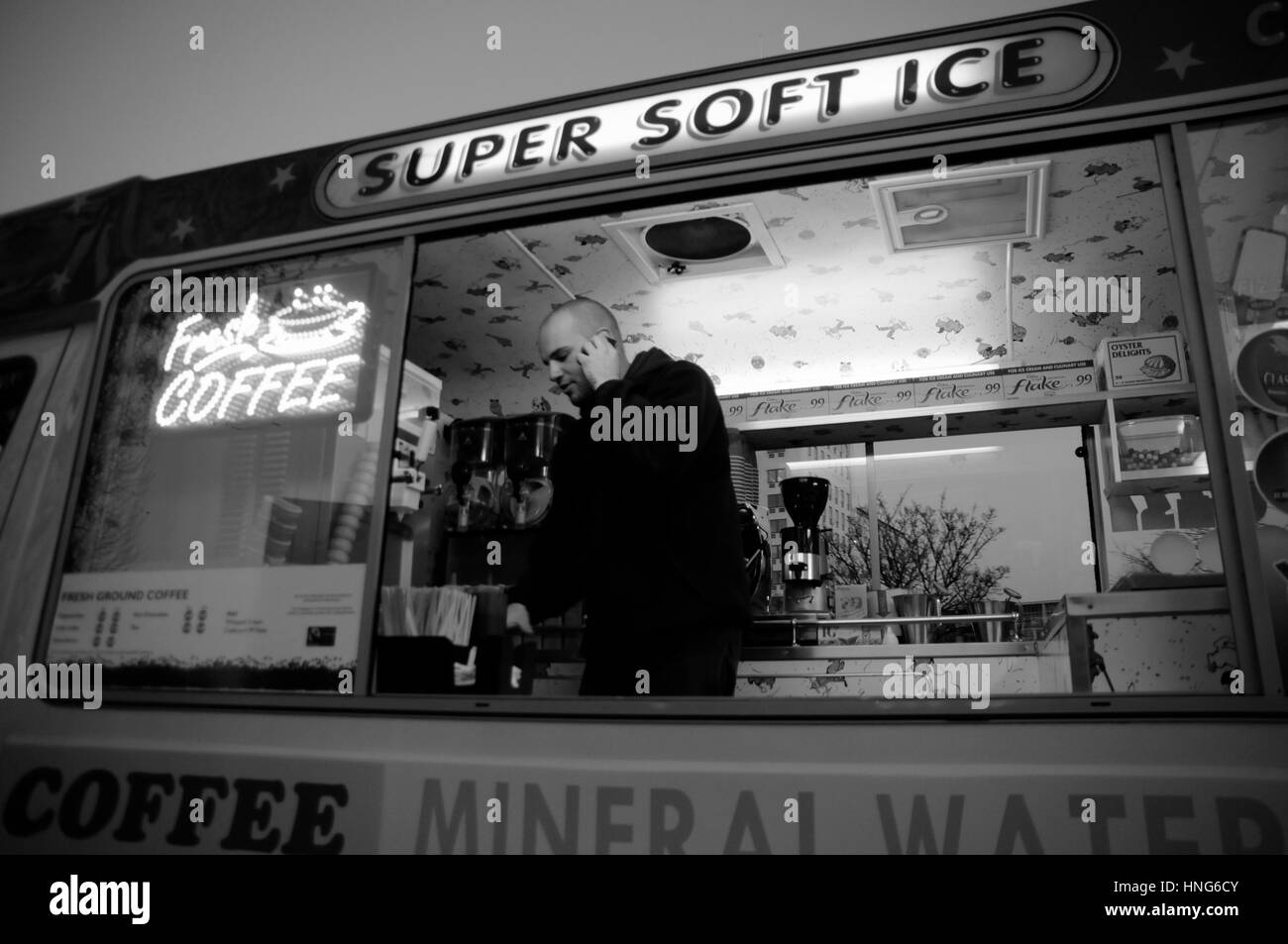 Soft ice cream vendor hi-res stock photography and images - Alamy