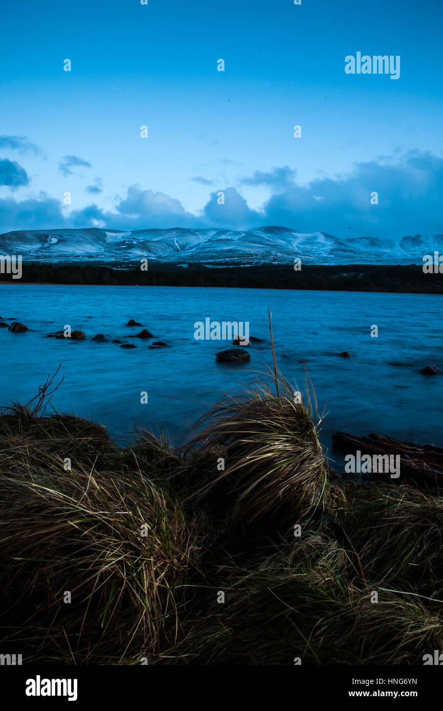Loch Morlich Winter Stock Photo - Alamy