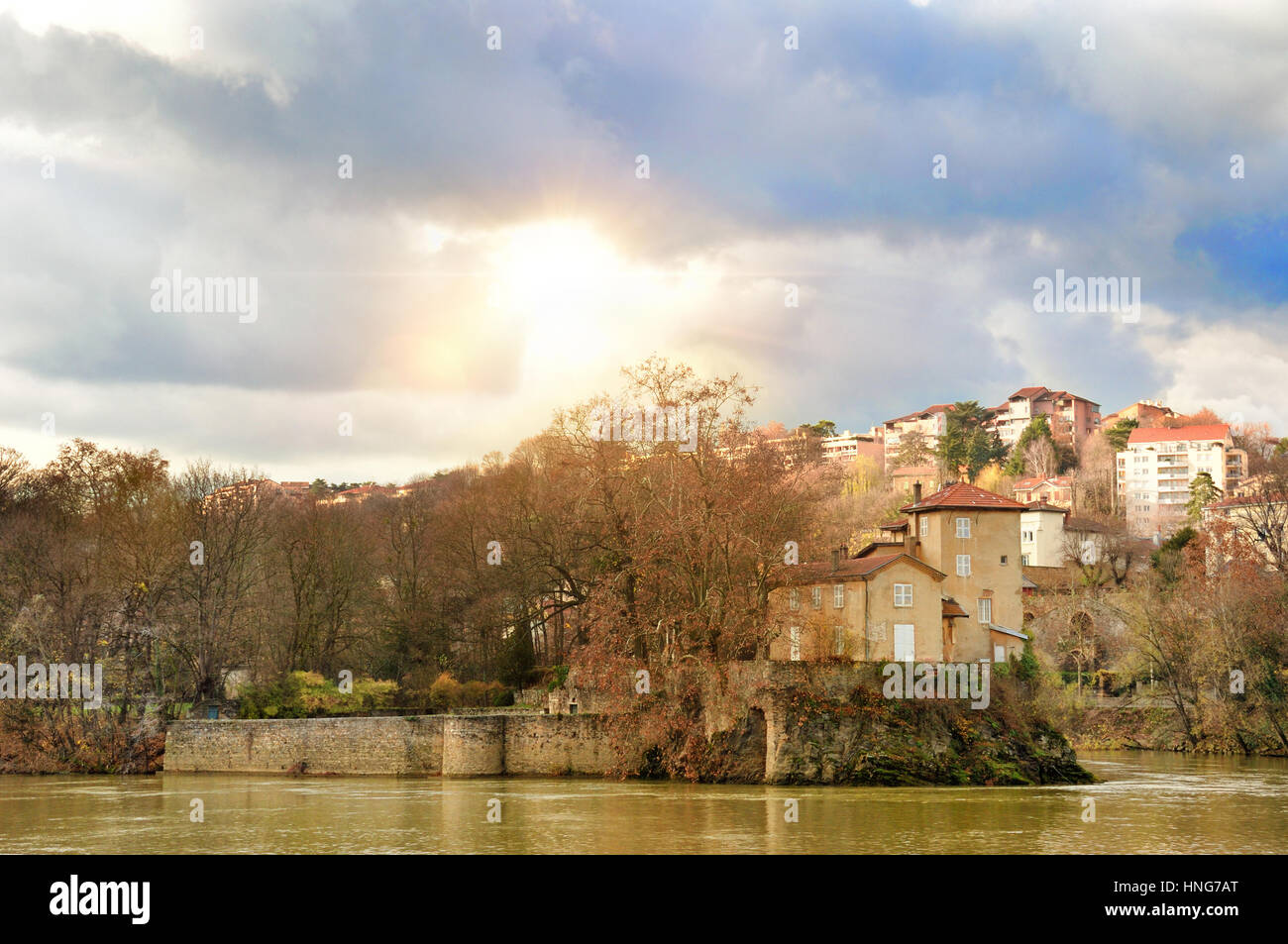 Lyon city in winter hi-res stock photography and images - Alamy