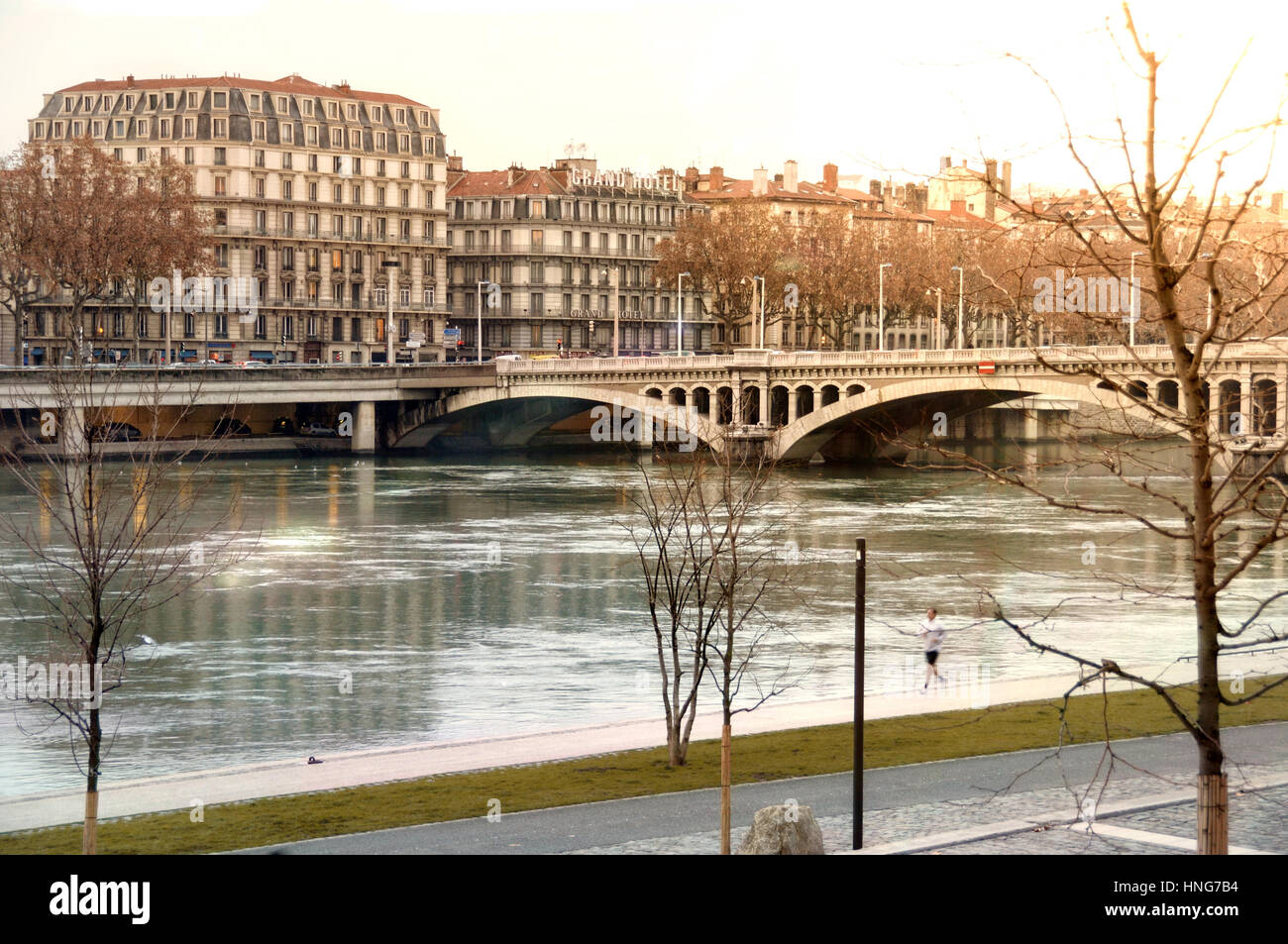 Lyon city in winter hi-res stock photography and images - Alamy