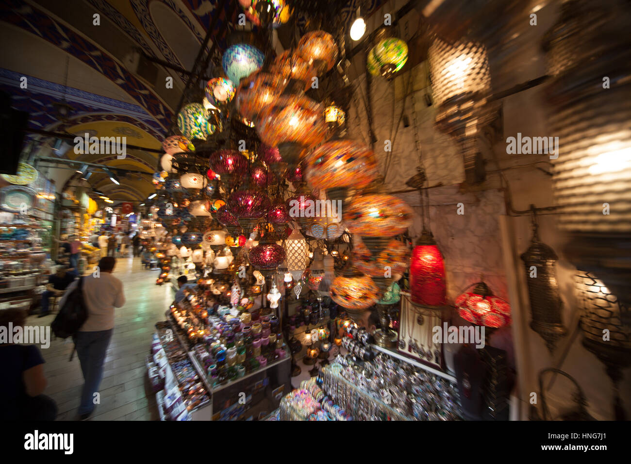 Grand Bazaar in Ancient Turkey Stock Photo - Alamy