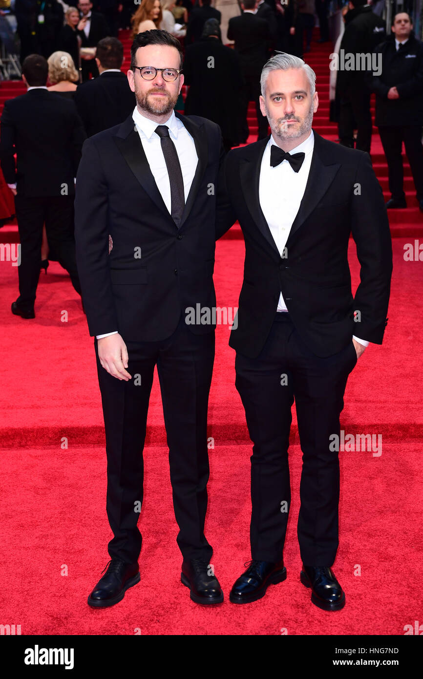 Iain Canning (right) attending the EE British Academy Film Awards held ...