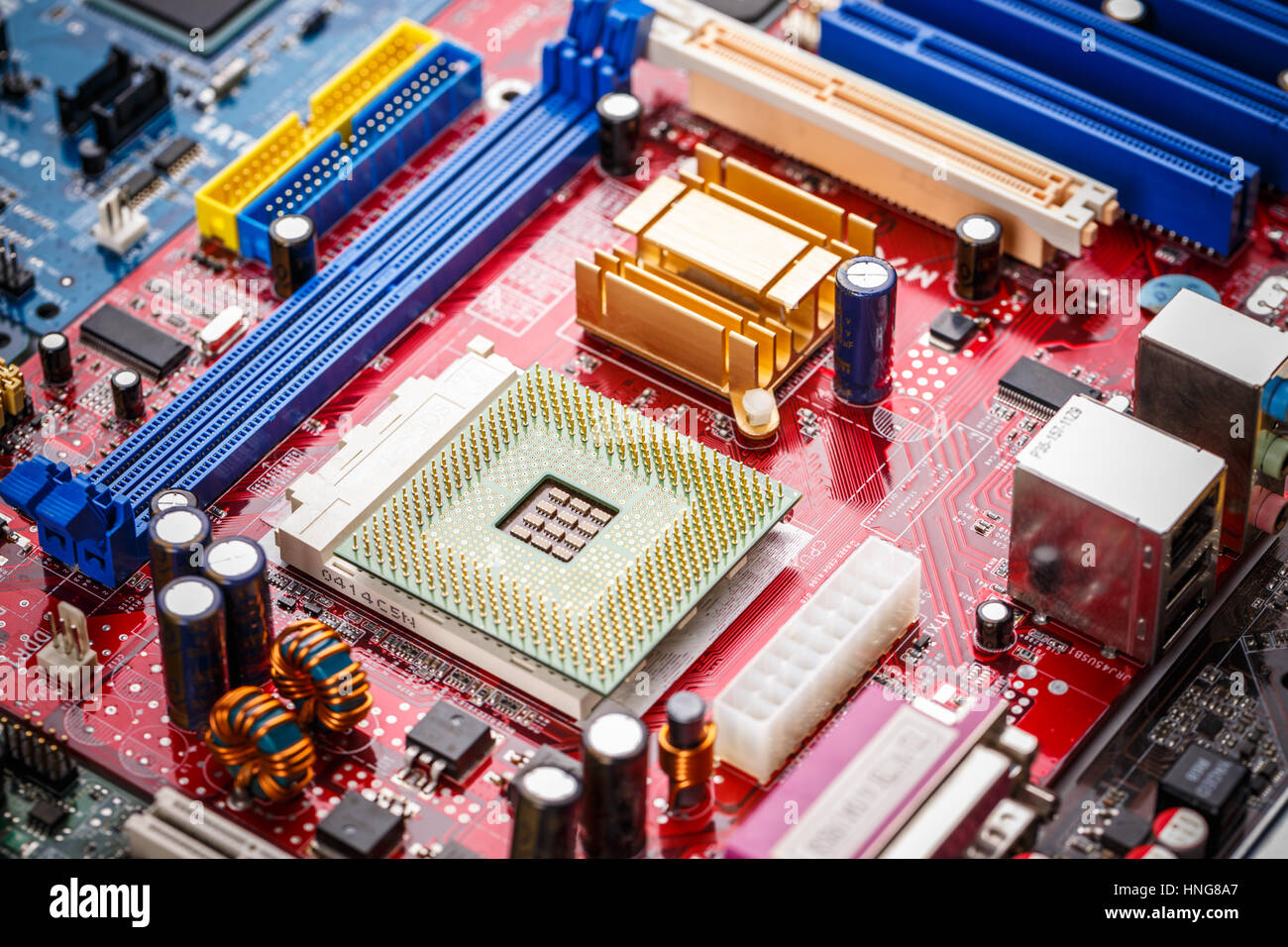 Technology background with computer processors CPU concept Stock Photo ...