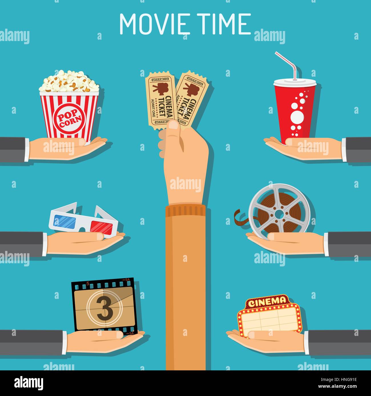 Reel viewer Stock Vector Images - Alamy