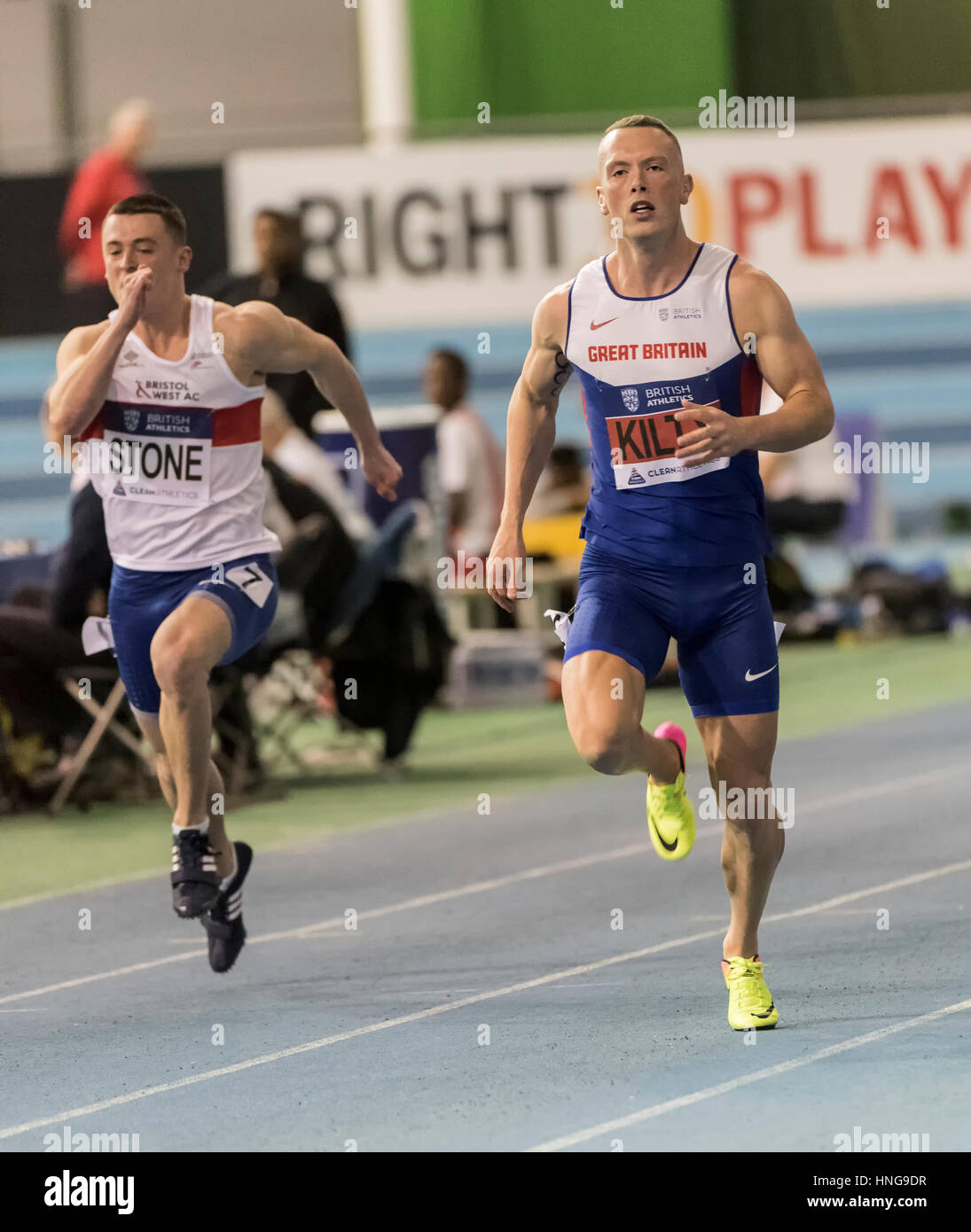 Richard Kilty (Middlesborough) eases to victory in heat 5 of the Mens ...