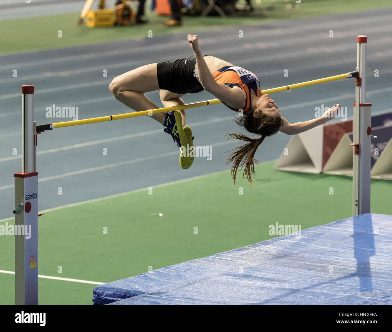 Philippa Rogan competes in the Womans high jump final Stock Photo - Alamy