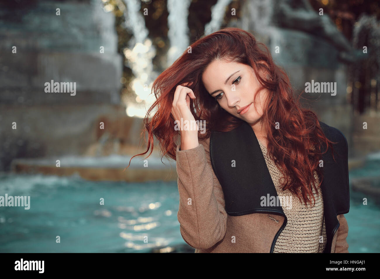 Beautiful woman emotive portrait hi-res stock photography and images ...