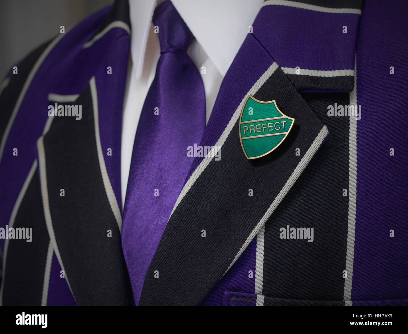 School prefect badge hi-res stock photography and images - Alamy