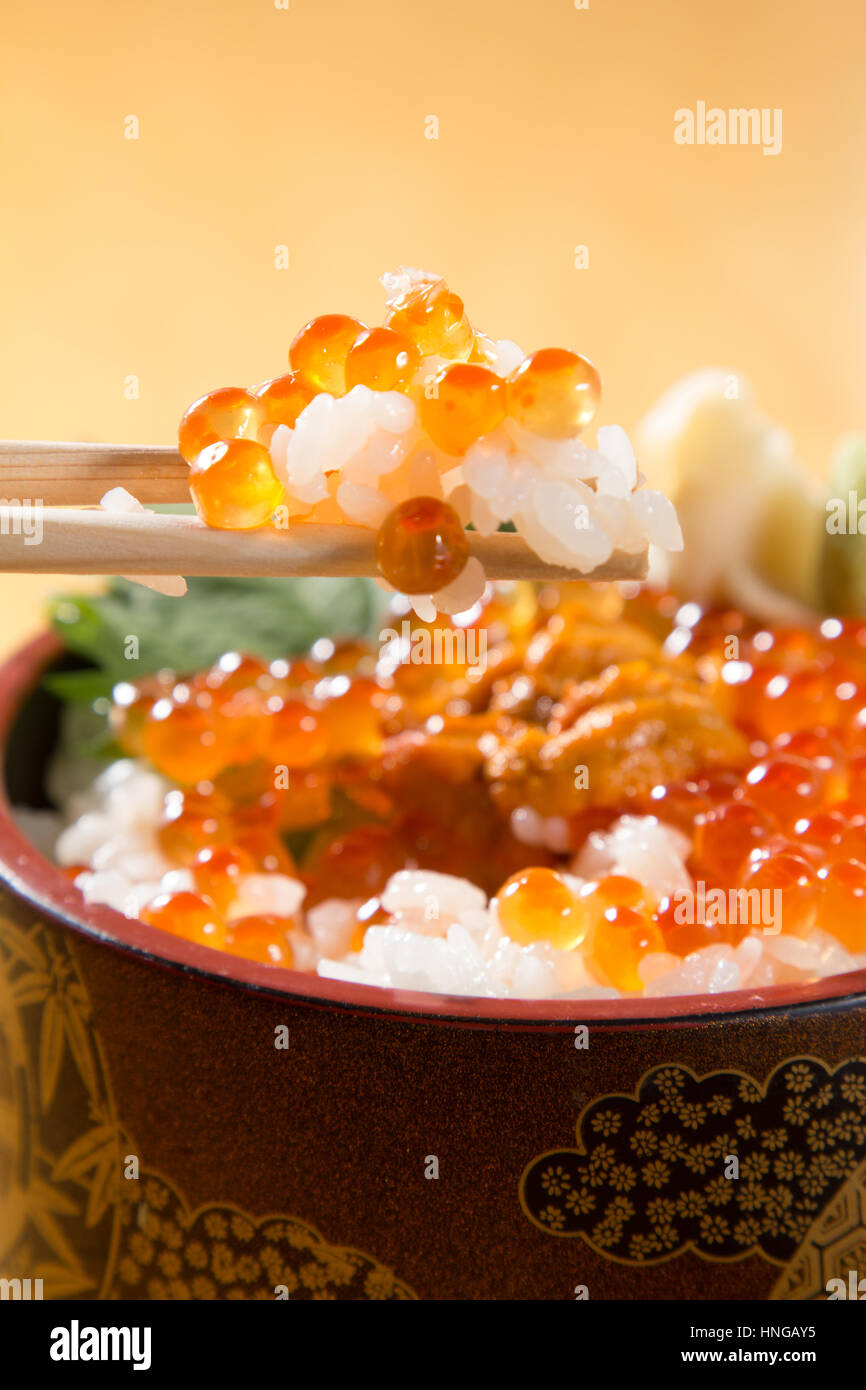 Salmon roe rice hi-res stock photography and images - Alamy