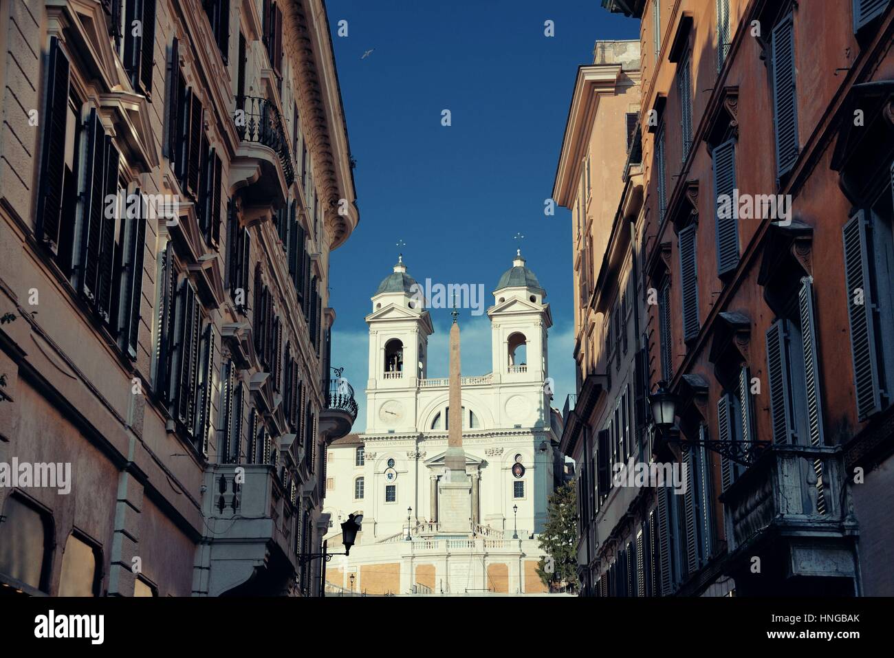 Street view near spanish steps in rome hi-res stock photography and ...
